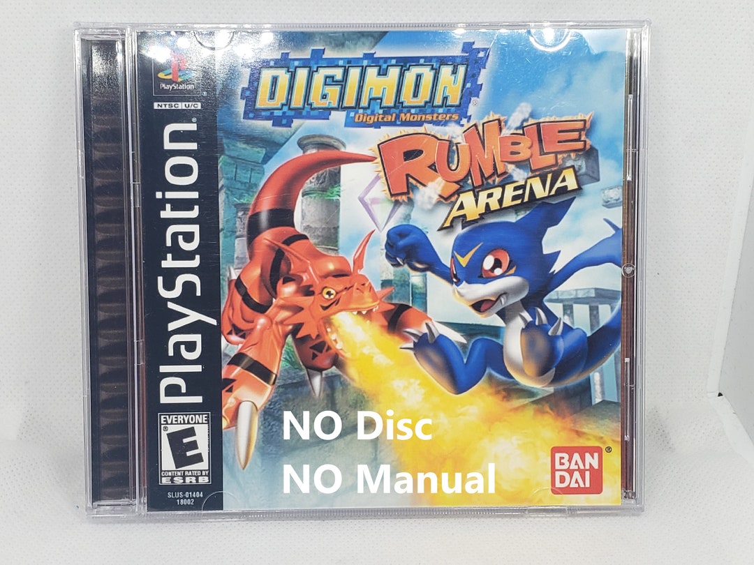 Digimon Rumble Arena Reproduction Case - No Disc - No Manual - PS1 ...
