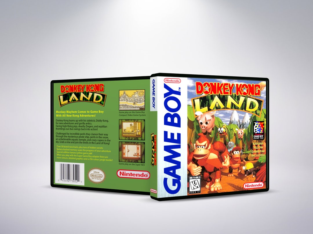 Custom Case - Donkey Kong Land - No Game - No Manual - Gameboy - GB ...