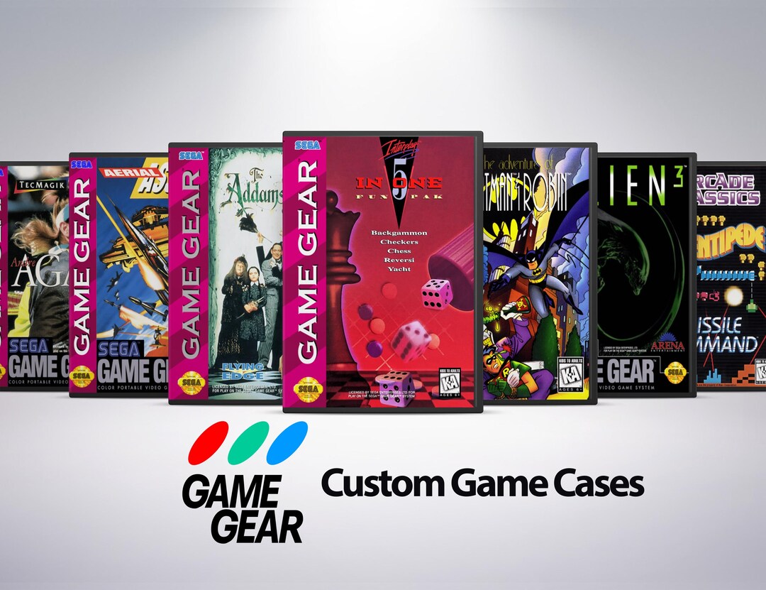 Custom Game Case - Sega Game Gear - No Game - No Manual - Custom Game ...