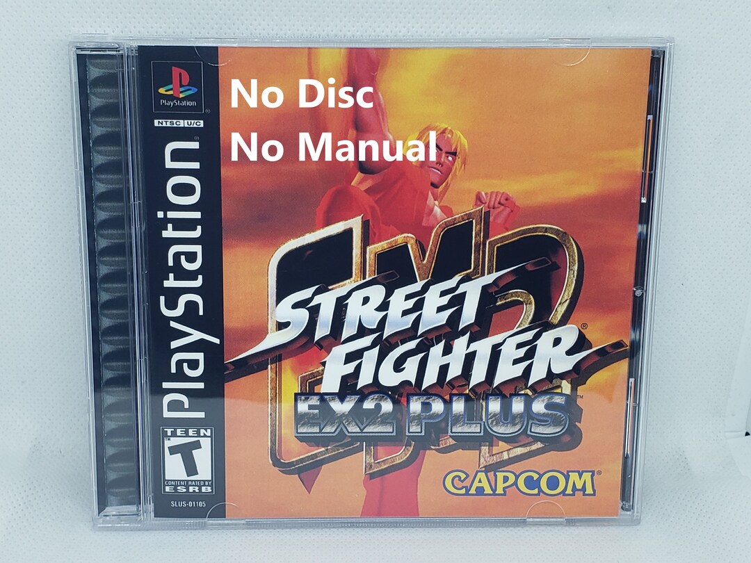 Street Fighter EX2 Plus Reproduction Case - No Disc - No Manual - PS1 ...