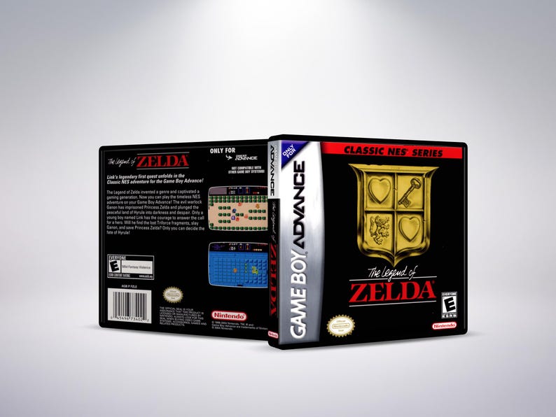 Custom Case - Classic NES Series Legend of Zelda - No Game - No Manual ...