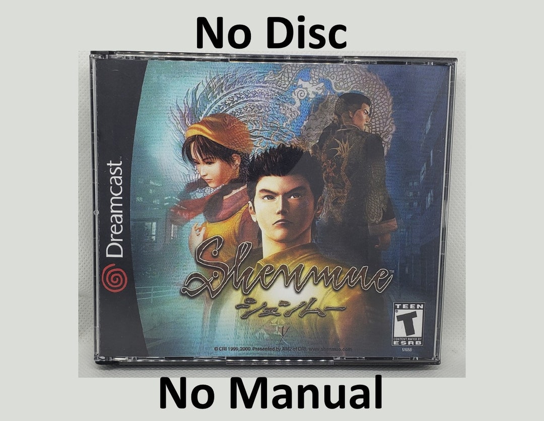 Shenmue Reproduction Case - No Disc - No Manual - Sega Dreamcast - Etsy