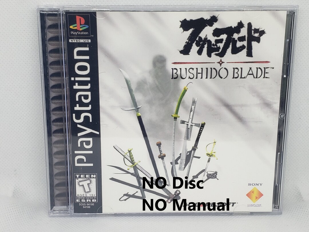 Bushido Blade Reproduction Case - No Disc - No Manual - PS1 - Sony ...