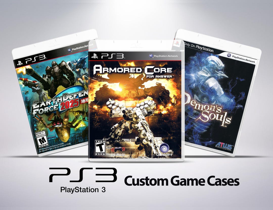 Custom Game Case - Playstation 3 - PS3 - No Game - No Manual - Custom ...