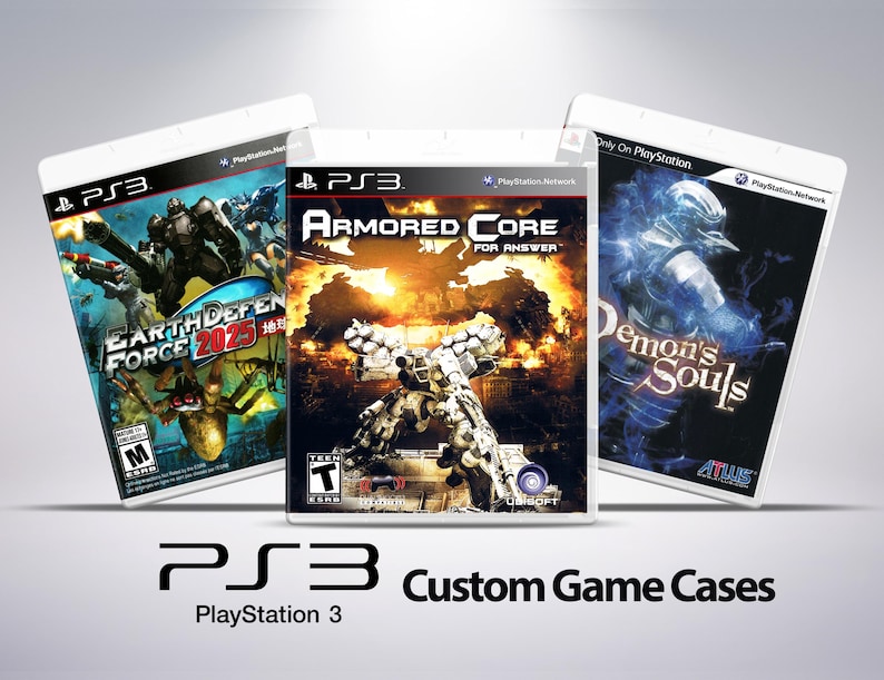 Custom Game Case - Playstation 3 - PS3 - No Game - No Manual - Custom ...