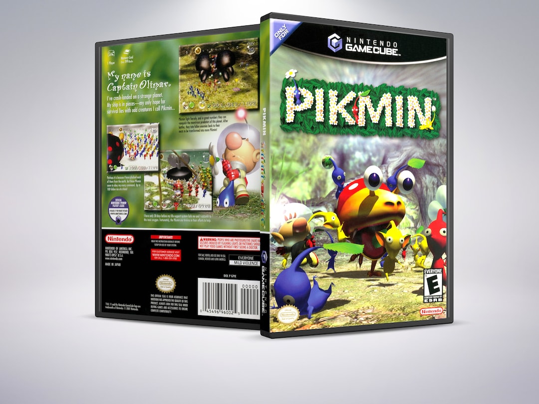 Custom Case - Pikmin - No Disc - No Manual - Gamecube - Etsy