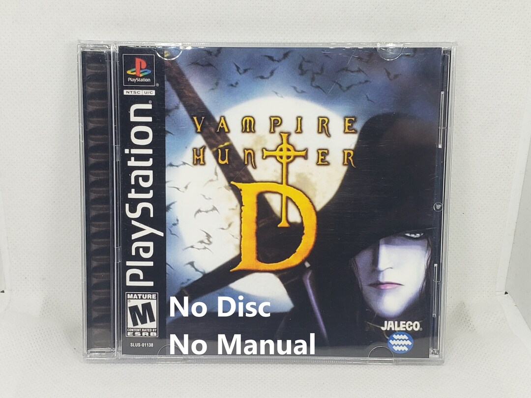 Vampire Hunter D Reproduction Case - No Disc - No Manual - PS1 - Sony ...