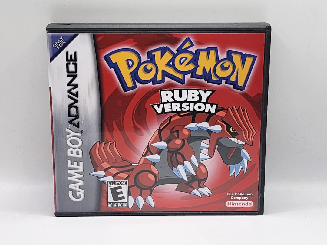 Custom Case - Pokémon Ruby - No Game - No Manual - Gameboy Advance ...