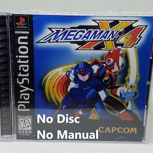 Mega Man X4 Reproduction Case - No Disc - No Manual - PS1 - Sony ...