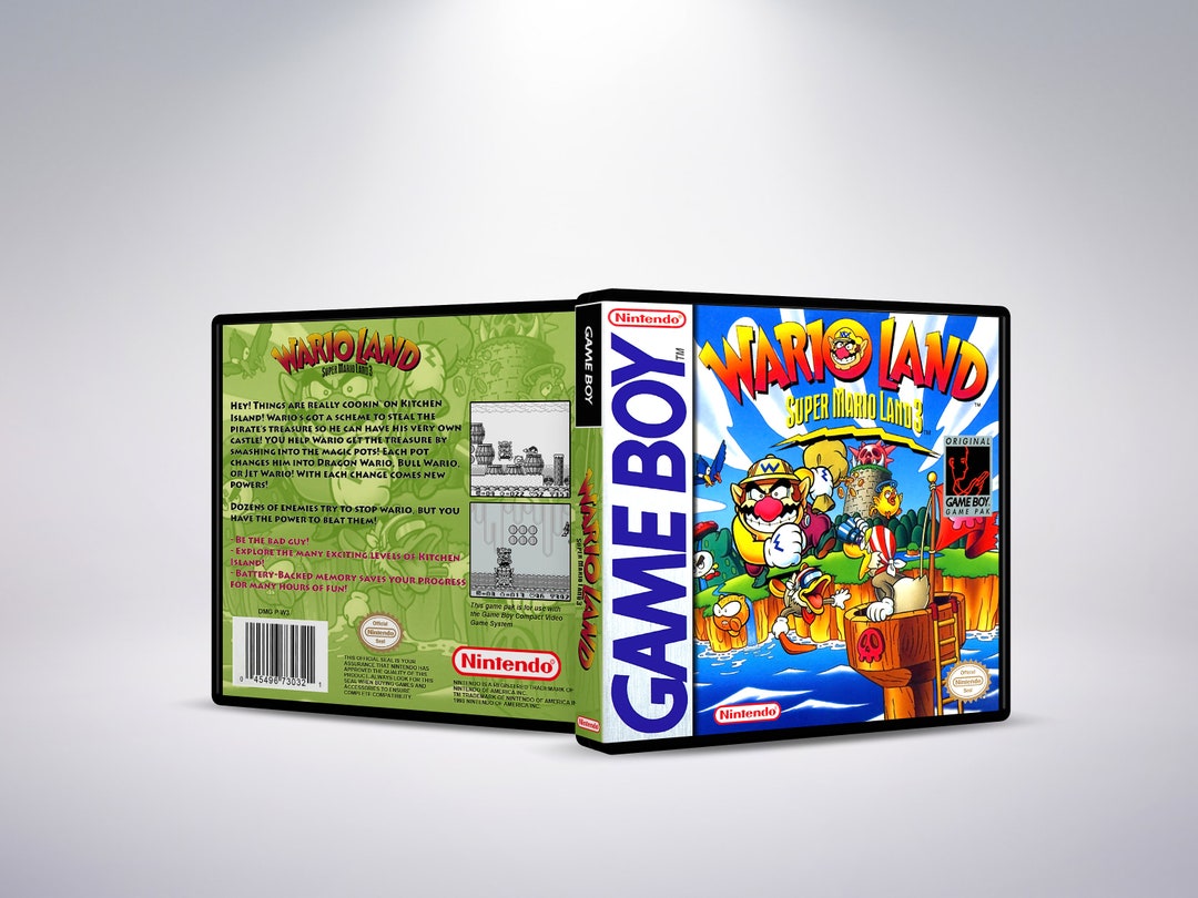 Custom Case - Wario Land Super Mario Land 3 - No Game - No Manual ...