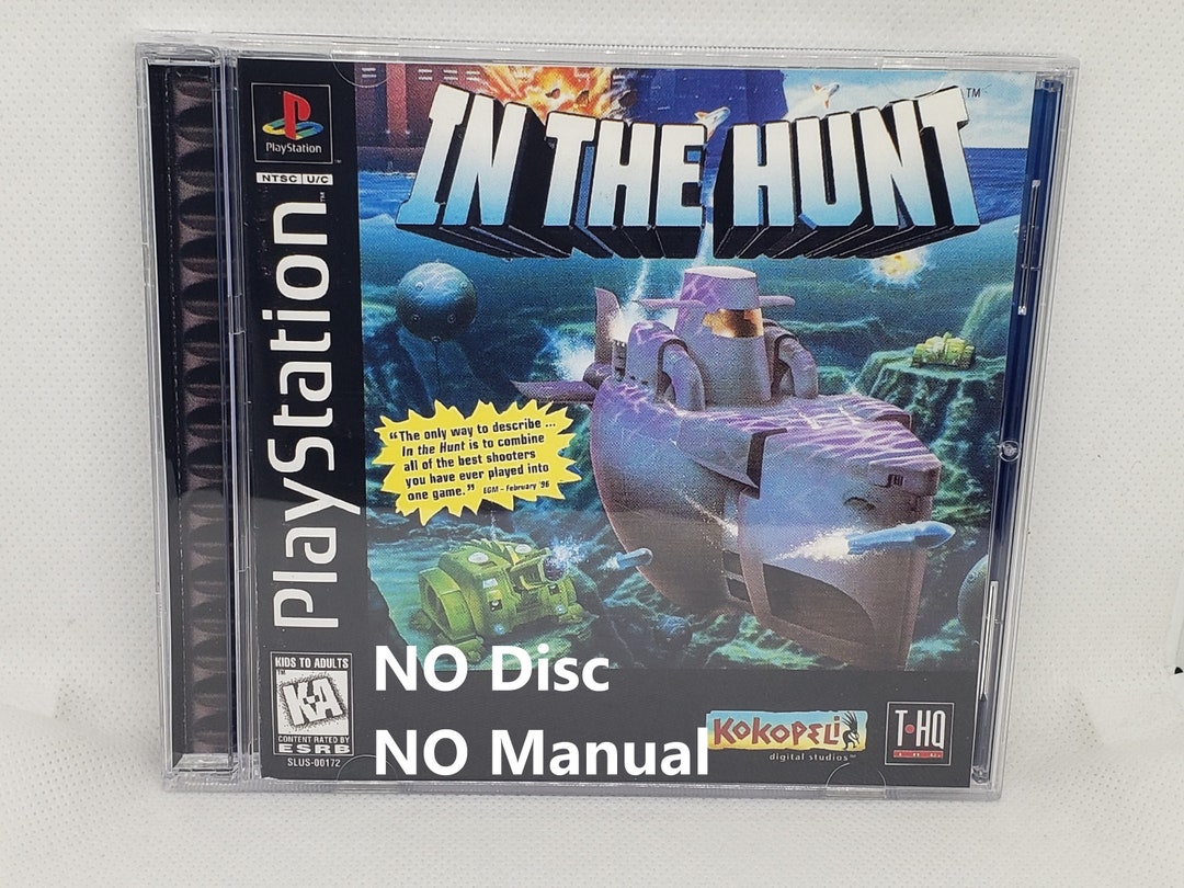 In the Hunt Reproduction Case - No Disc - No Manual - PS1 - Sony ...