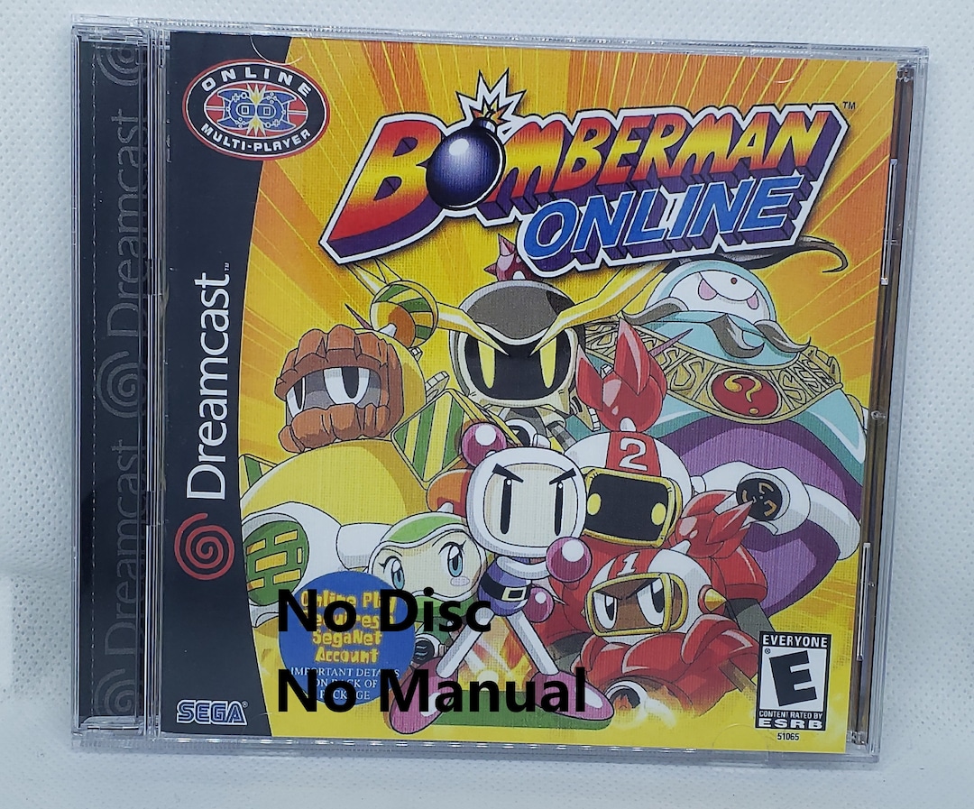 Bomberman Online Reproduction Case No Disc No Manual Sega Dreamcast - Etsy