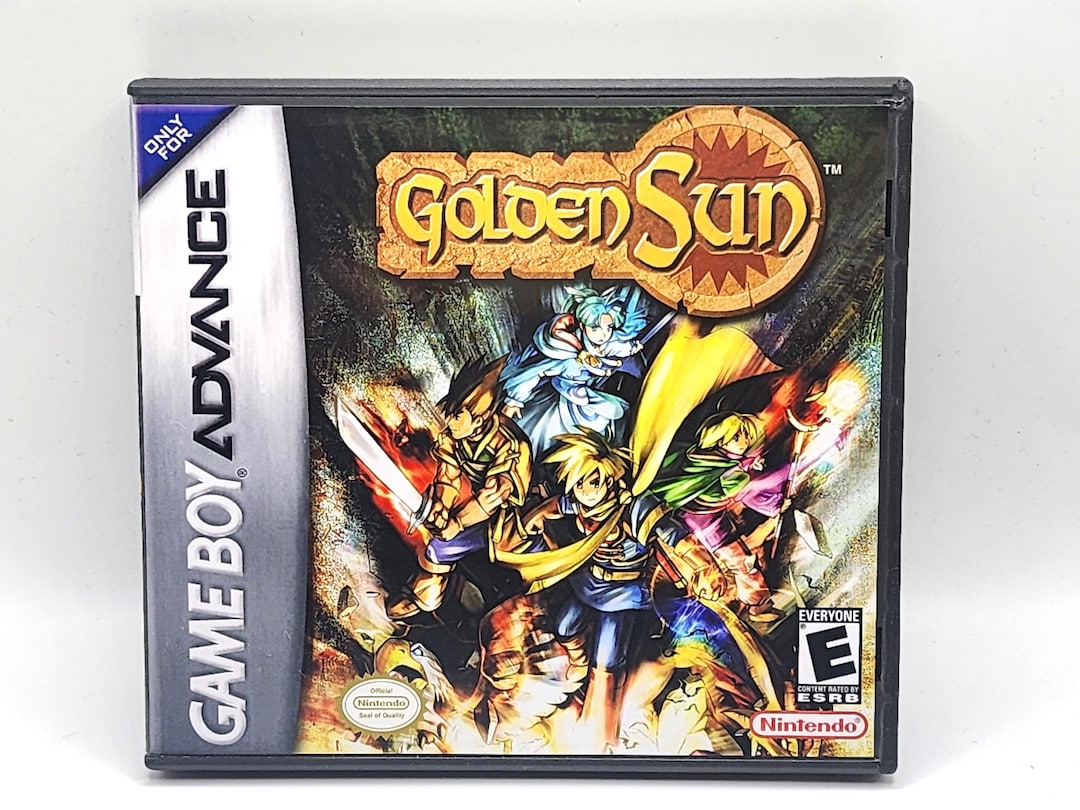 Custom Case - Golden Sun - No Game - No Manual - Gameboy Advance - GBA ...