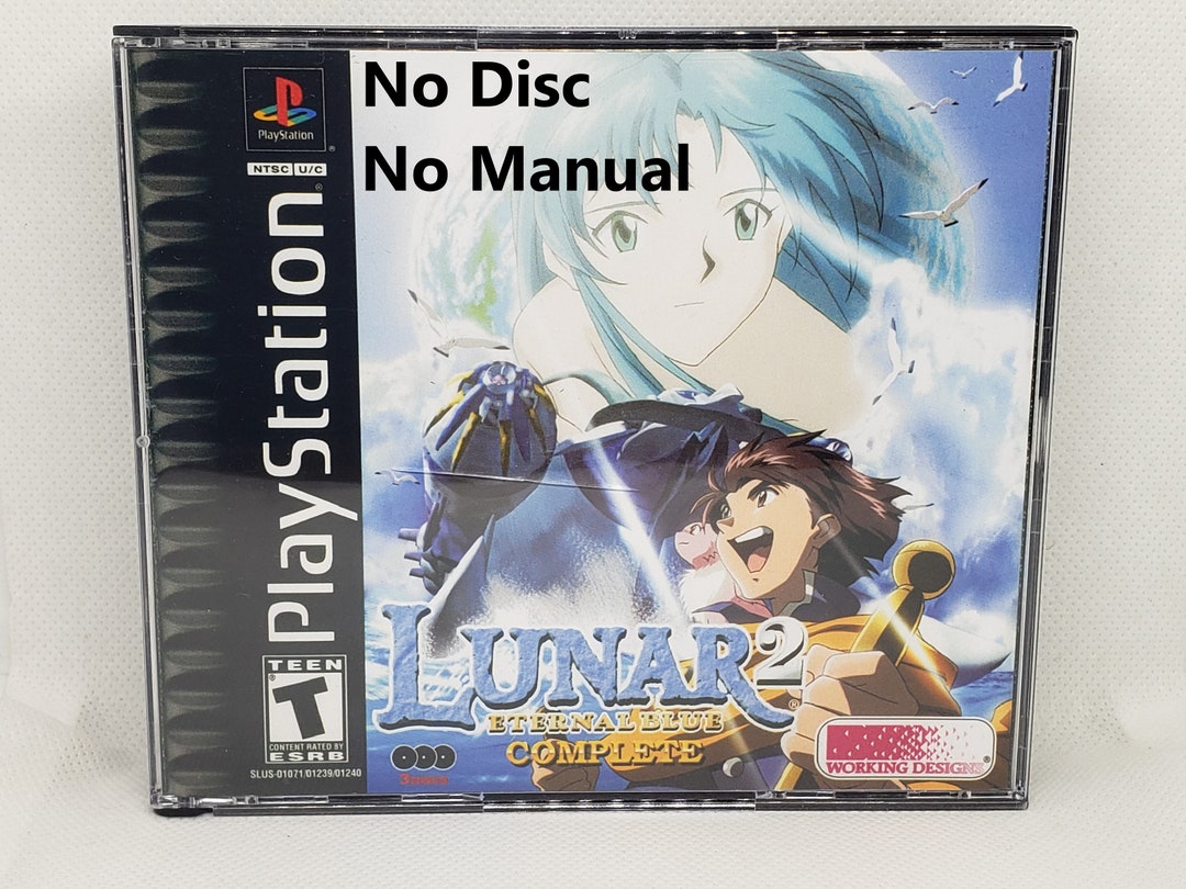 Lunar 2 Eternal Blue Reproduction Case - No Disc - No Manual - PS1 ...