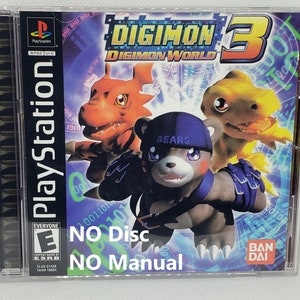 Digimon World 3 Reproduction Case - No Disc - No Manual - PS1 - Sony ...