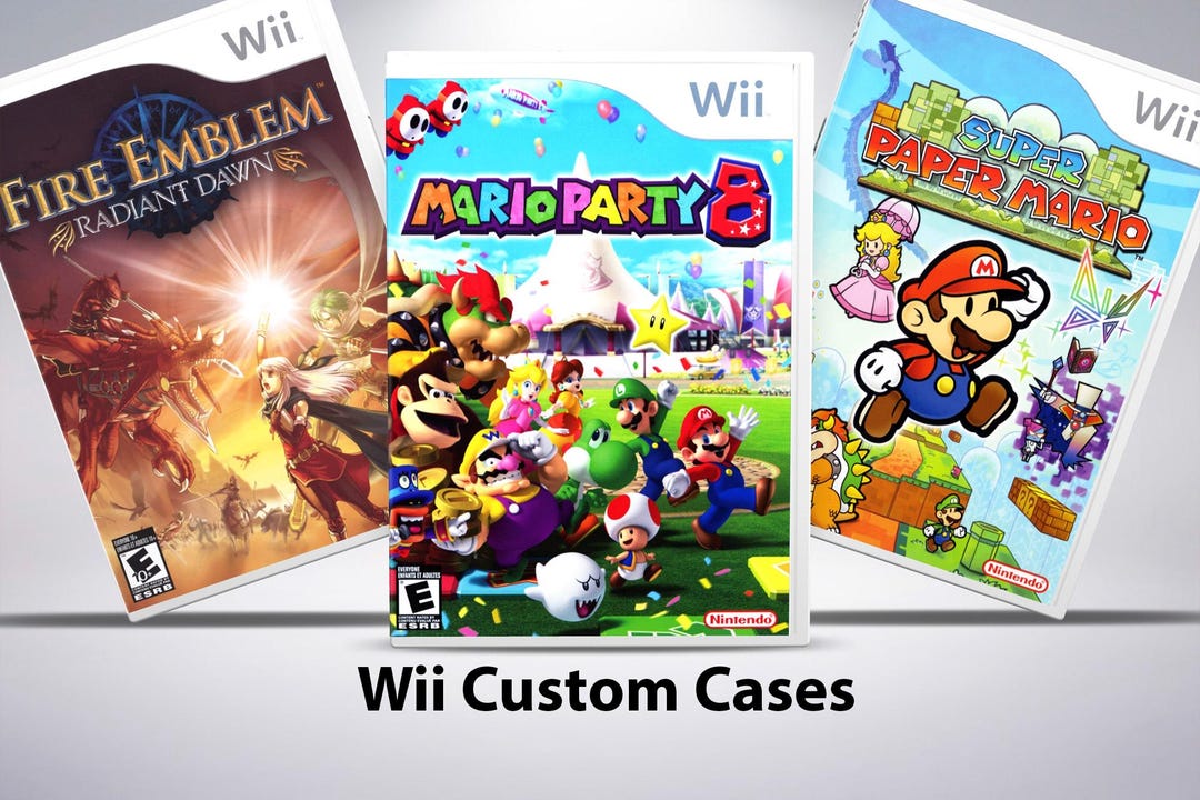 Custom Case - Wii - No Disc - No Manual - Custom Game Case - Etsy