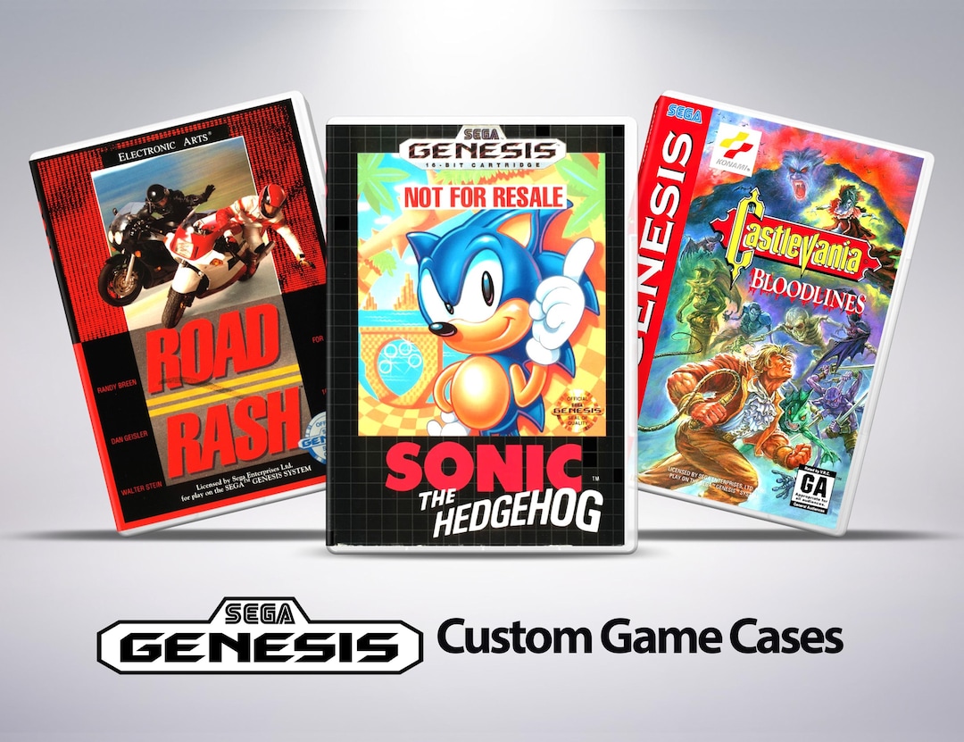 Custom Game Case - Sega Genesis - No Game - No Manual - Custom Game ...