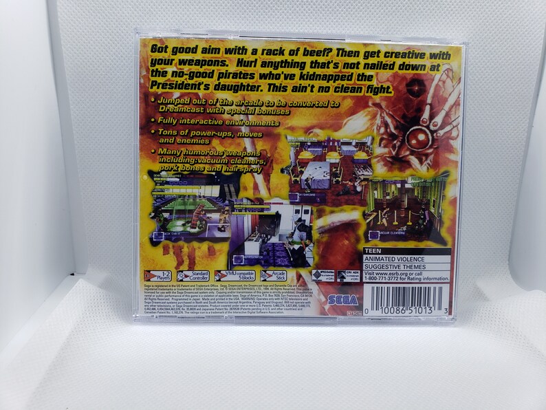 Dynamite Cop Reproduction Case No Disc No Manual Sega - Etsy
