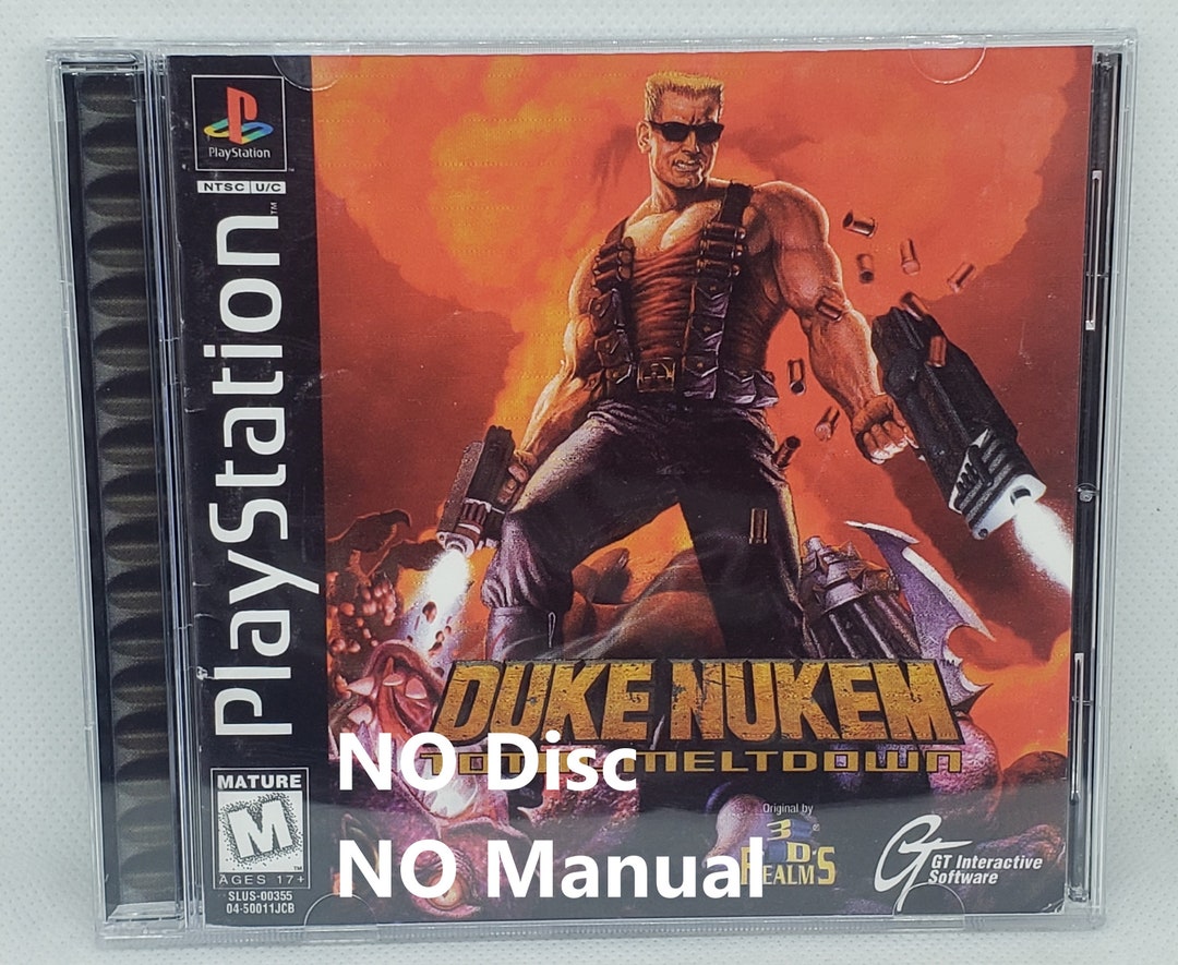 Duke Nukem Total Meltdown Reproduction Case - No Disc - No Manual - PS1 ...