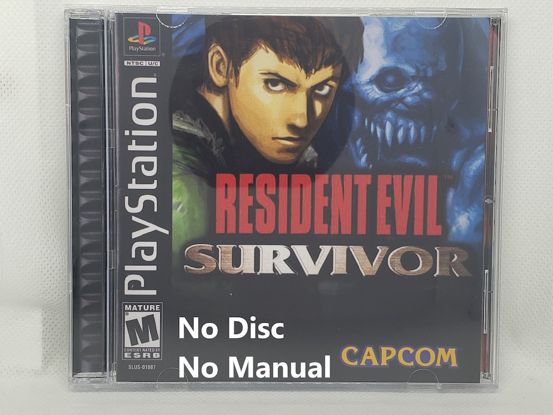 Resident Evil Survivor Reproduction Case - No Disc - No Manual - PS1 ...