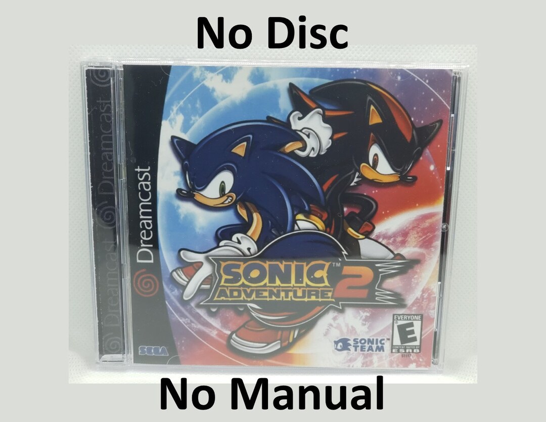 Sonic Adventure 2 Reproduction Case - No Disc - No Manual - Sega ...