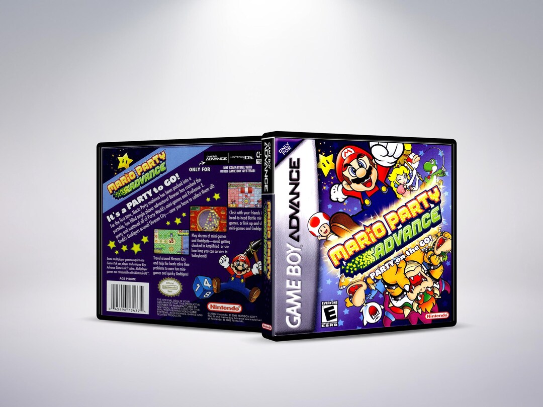Custom Case - Mario Party Advance - No Game - No Manual - Gameboy ...