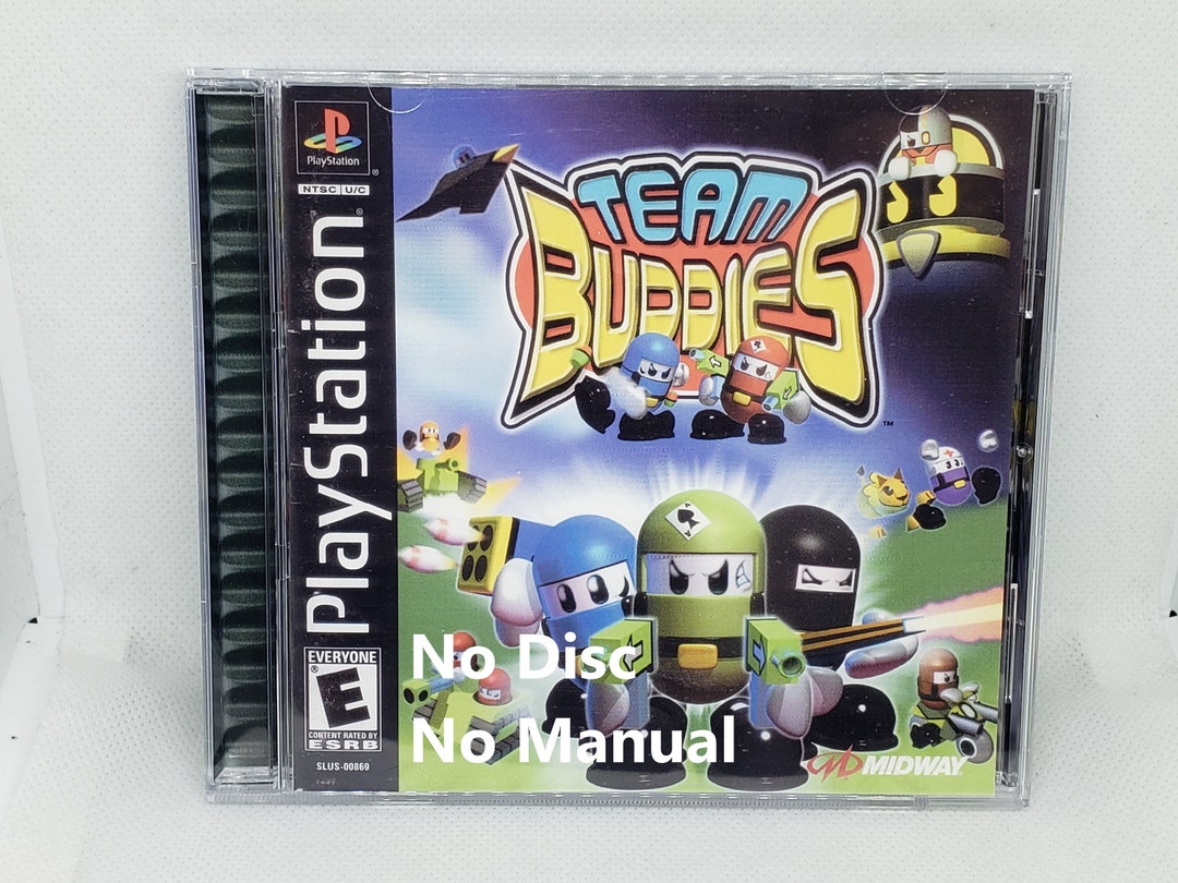 Team Buddies Reproduction Case - No Disc - No Manual - PS1 - Sony Playstation 1 - Custom Game ...