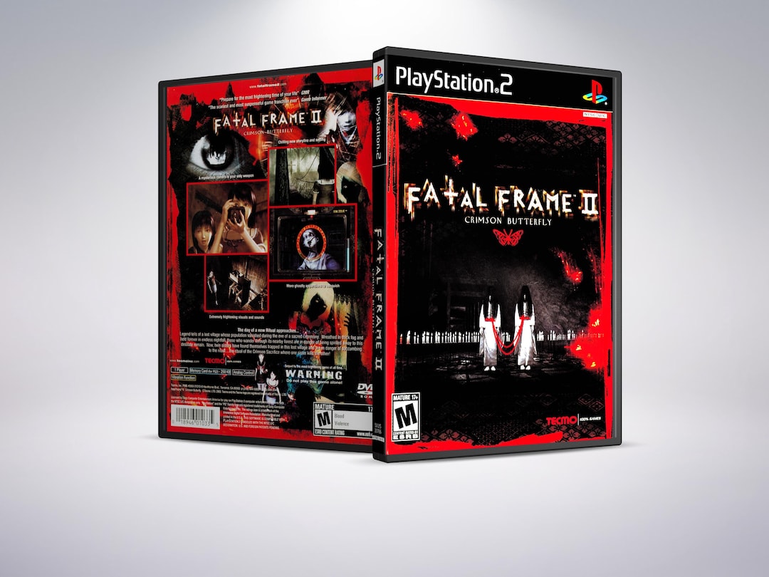 Custom PS2 Case - Fatal Frame II Crimson Butterfly - No Disc - No ...