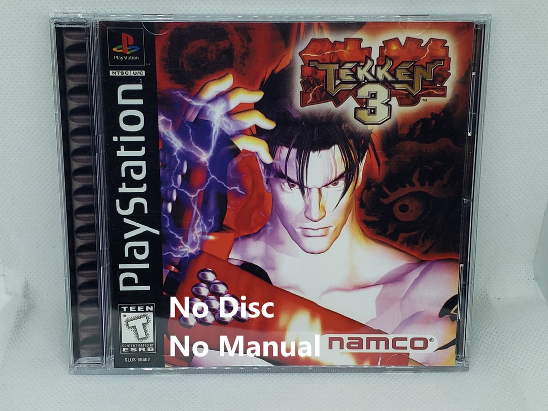 Tekken 3 Reproduction Case - No Disc - No Manual - PS1 - Sony ...