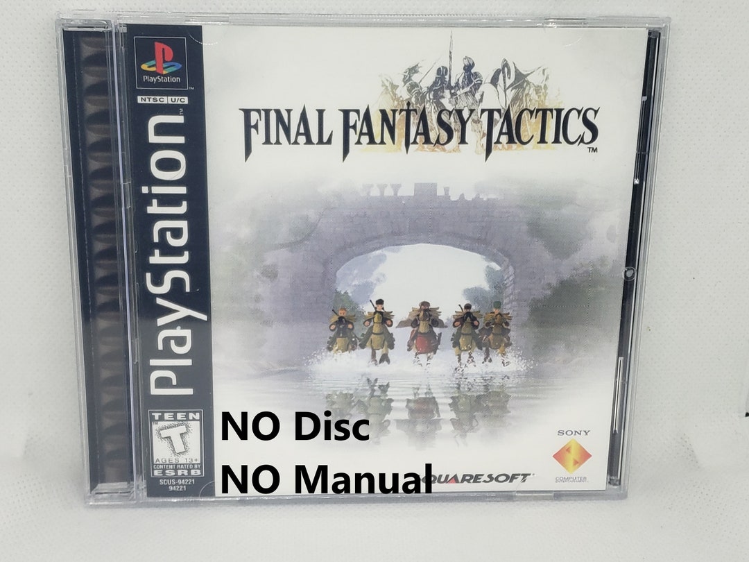 Final Fantasy Tactics Reproduction Case - No Disc - No Manual - PS1 ...