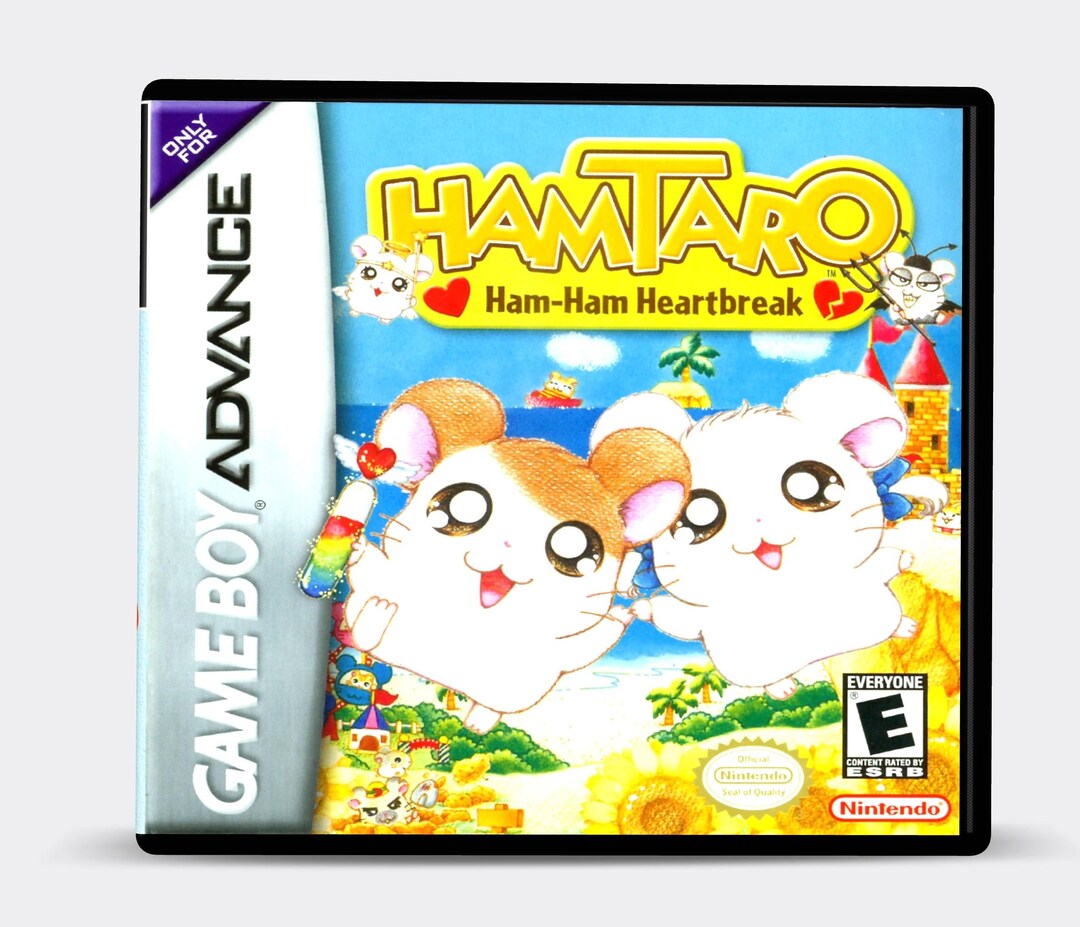 Custom Case - Hamtaro Ham-ham Heartbreak - No Game - No Manual - Gameboy Advance Game Case - GBA ...