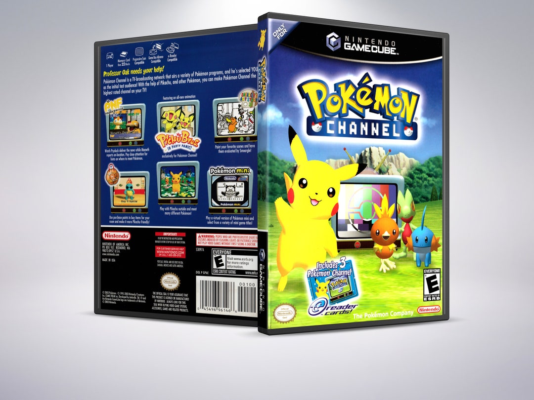 Custom Case - Pokemon Channel - No Disc - No Manual - Gamecube - Etsy