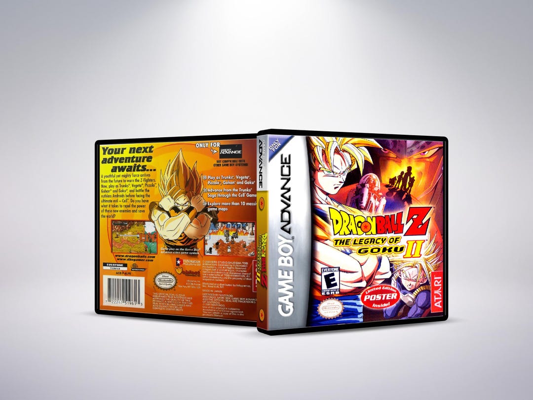 Custom Case - Dragon Ball Z Legacy of Goku II - No Game - No Manual ...