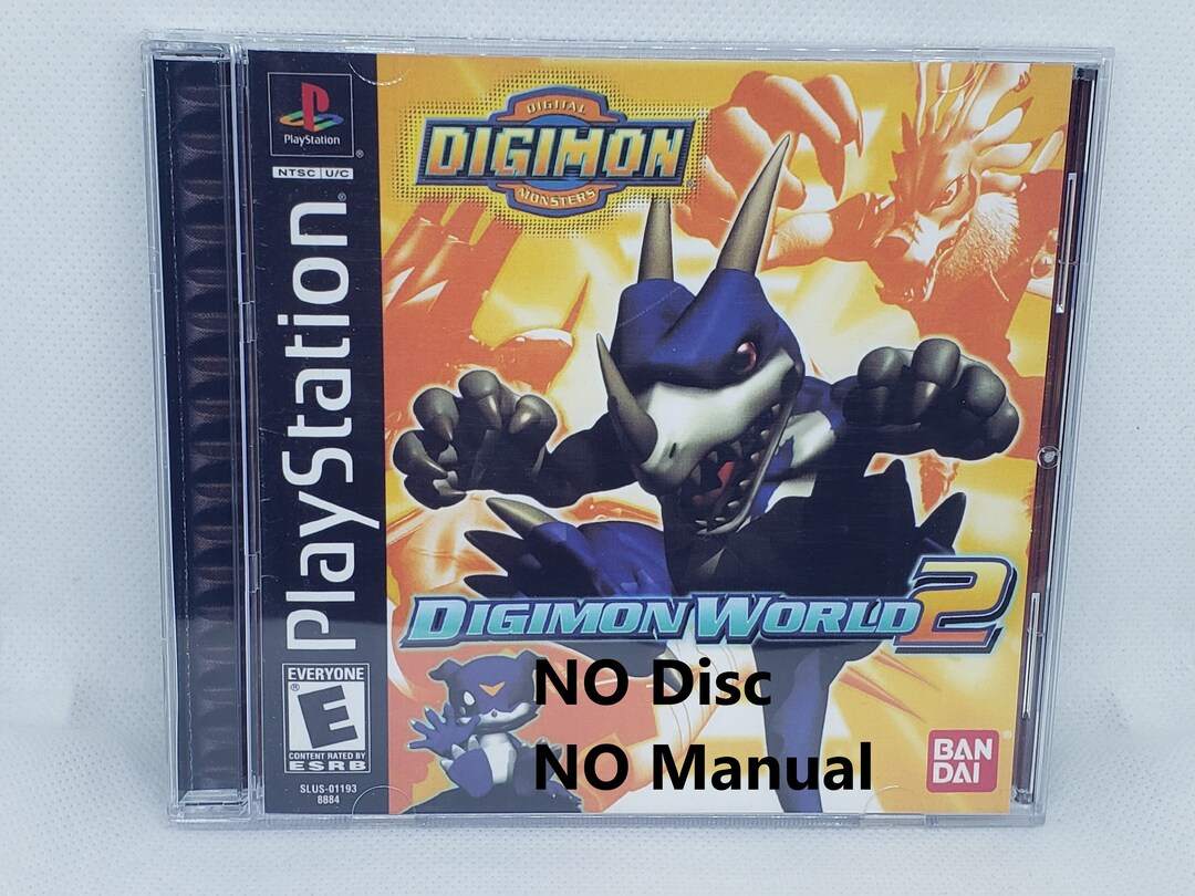 Digimon World 2 Reproduction Case - No Disc - No Manual - PS1 - Sony ...
