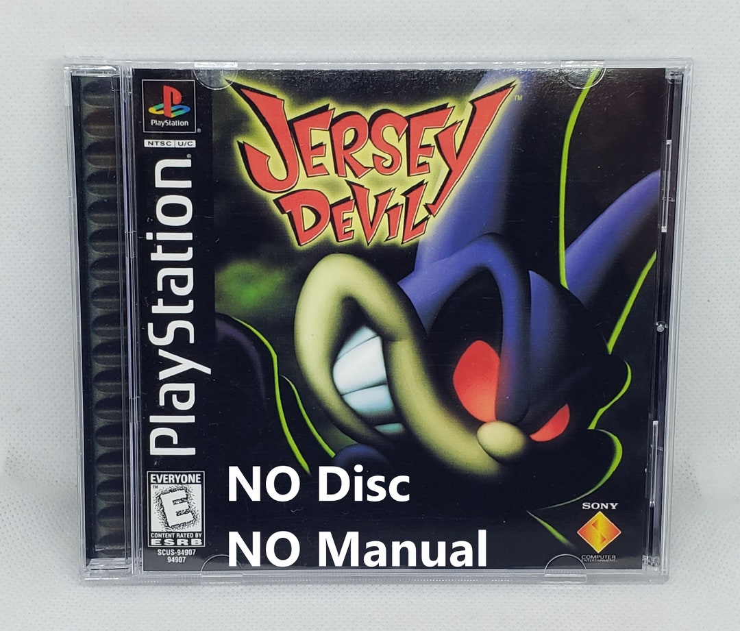 Jersey Devil Reproduction Case No Disc No Manual PS1 Sony Playstation 1 ...
