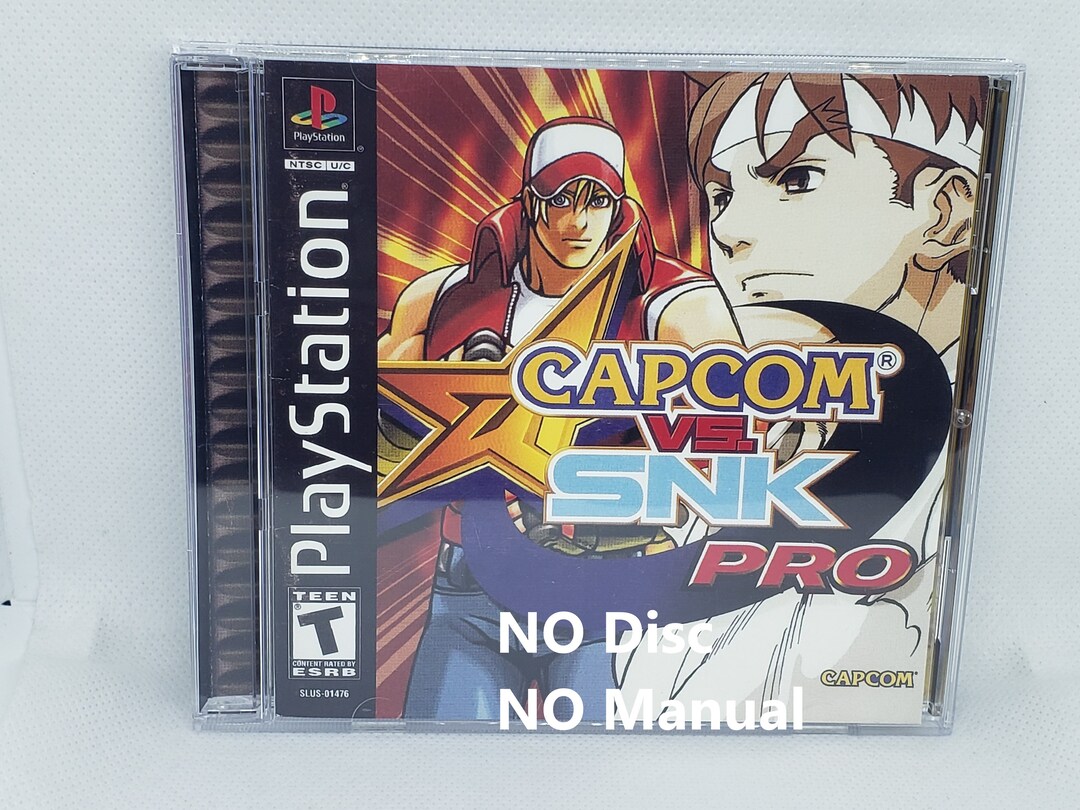 Capcom VS. SNK Pro Reproduction Case - No Disc - No Manual - PS1 - Sony ...