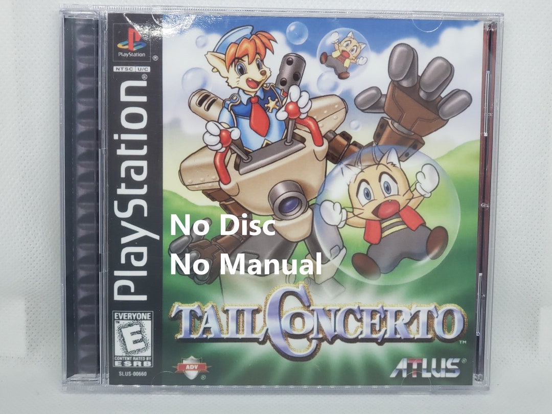 Tail Concerto Reproduction Case - No Disc - No Manual - PS1 - Sony ...