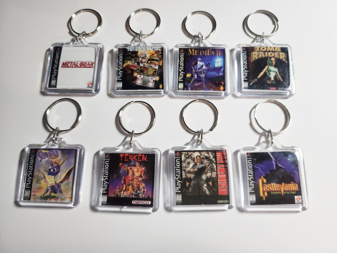PS1 Box Art Keychain Choose Any Cover Front and Back - Etsy