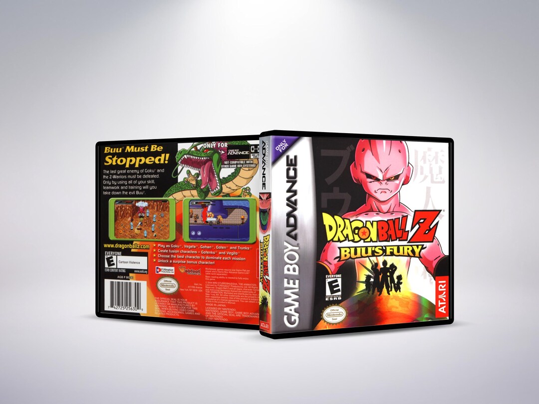 Custom Case Dragon Ball Z Buu's Fury No Game No Manual Gameboy Advance ...