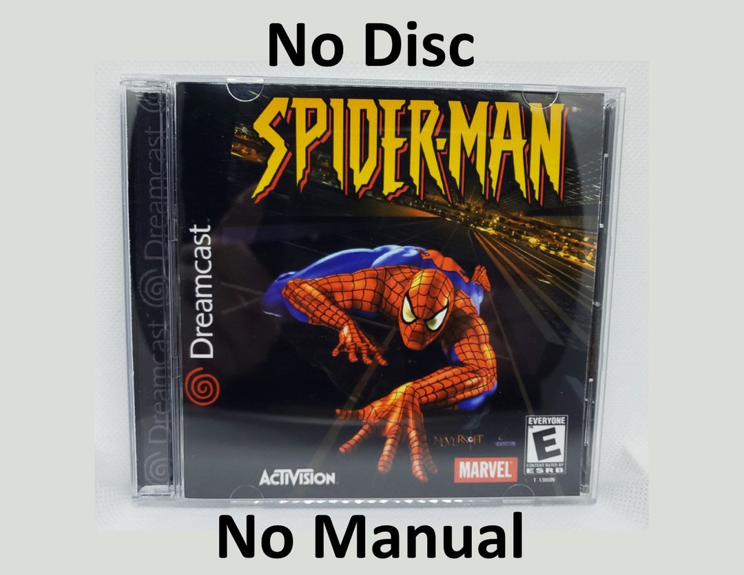 Spider-man Reproduction Case - No Disc - No Manual - Sega Dreamcast - Etsy