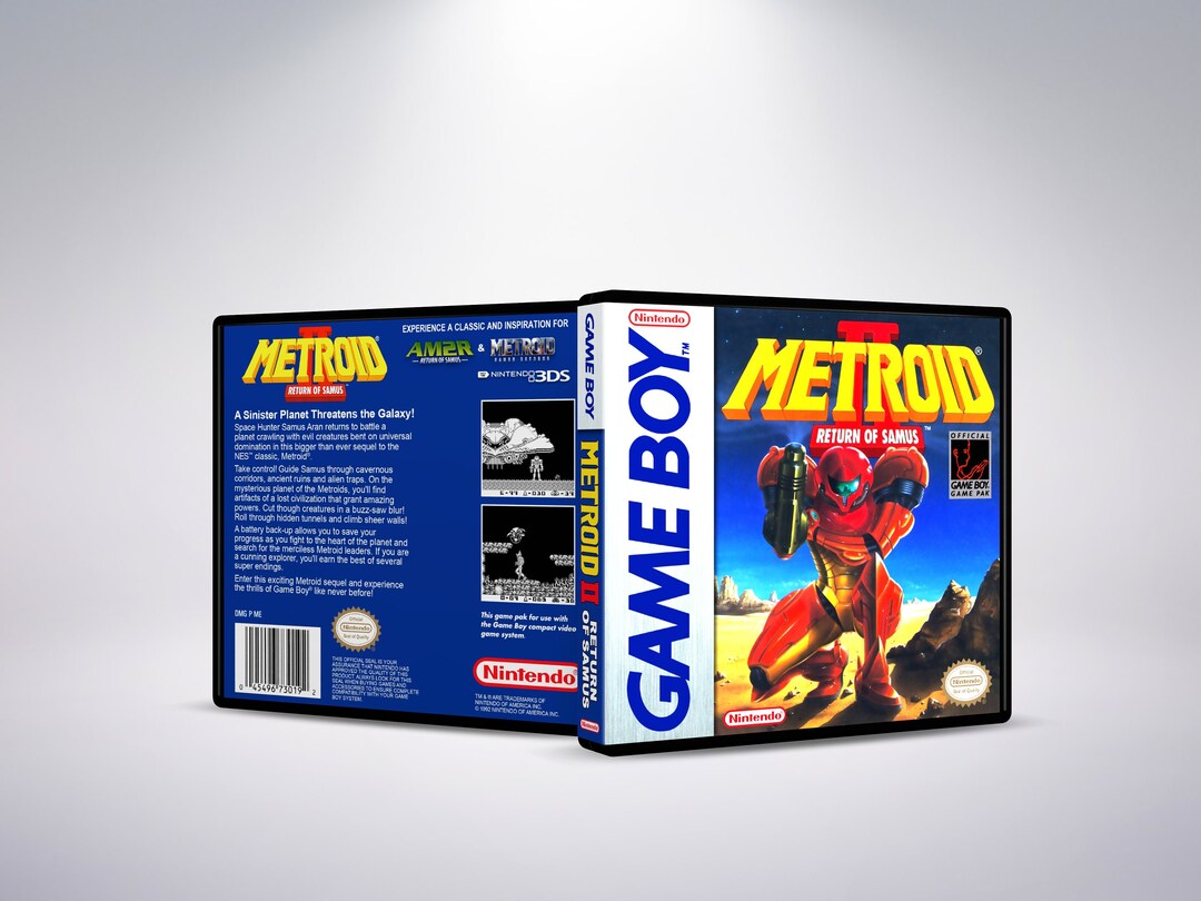 Custom GB Game Case - Metroid II - No Game - No Manual - Gameboy - GB ...