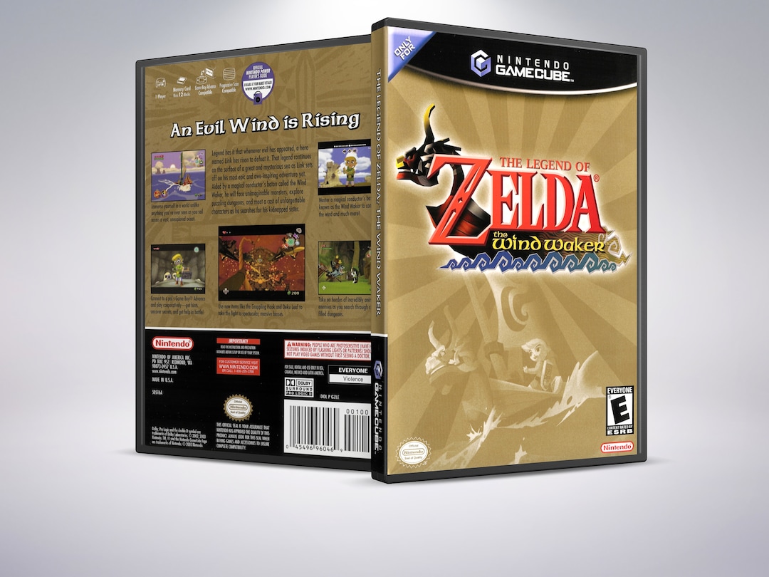 Custom Case - Zelda the Wind Waker - No Disc - No Manual - Gamecube - Etsy