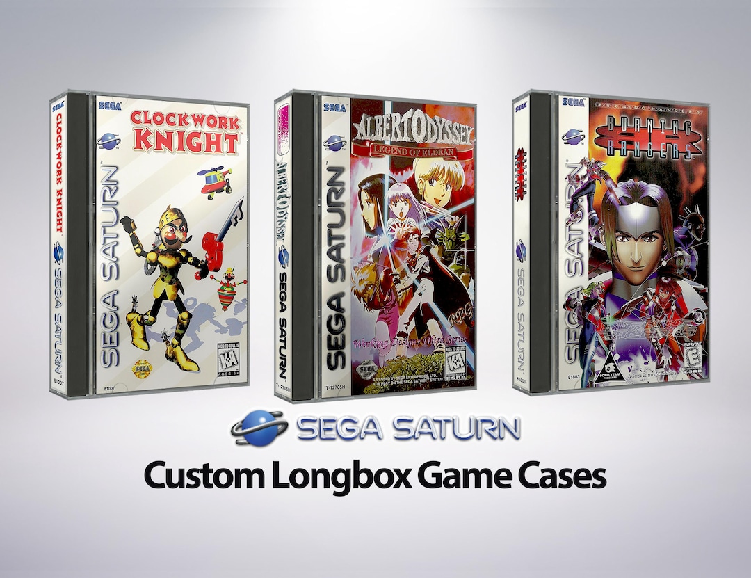 Custom Case - Sega Saturn - Long Box Case - No Disc - No Manual ...