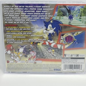 Sonic Adventure Reproduction Case - No Disc - No Manual - Sega ...