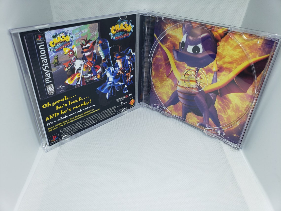 Spyro the Dragon Reproduction Case - No Disc - No Manual - PS1 - Sony ...