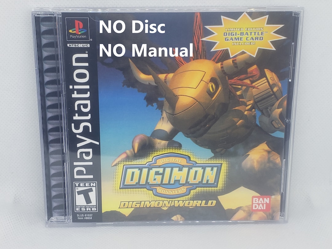 Digimon World Reproduction Case - No Disc - No Manual - PS1 - Sony ...