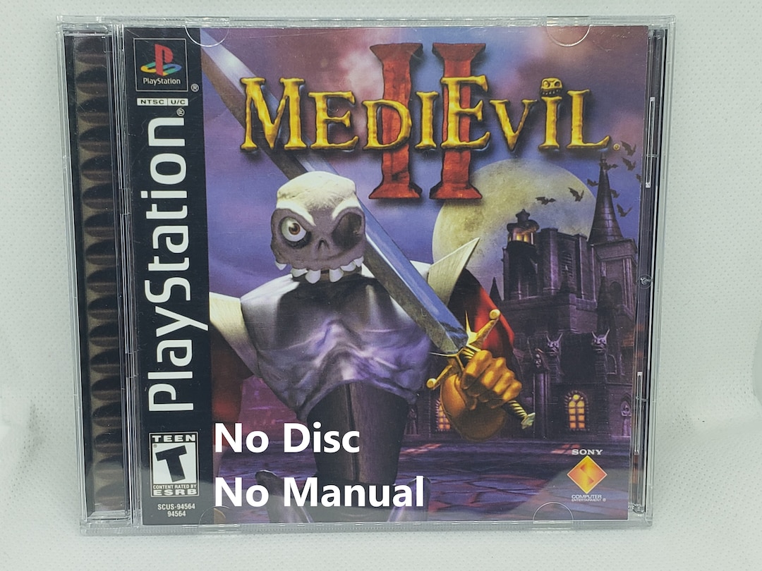 Medievil II Reproduction Case - No Disc - No Manual - PS1 - Sony ...