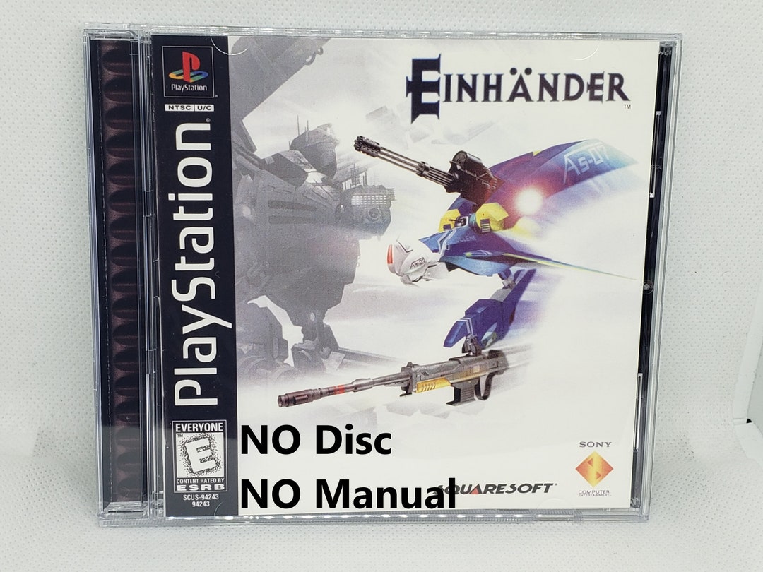Einhander Reproduction Case - No Disc - No Manual - PS1 - Sony ...