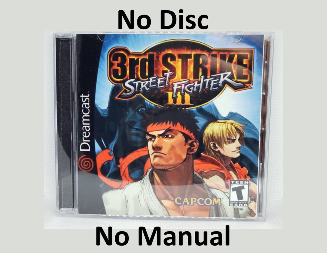 Street Fighter 3rd Strike Reproduction Case - No Disc - No Manual - Sega Dreamcast - Etsy