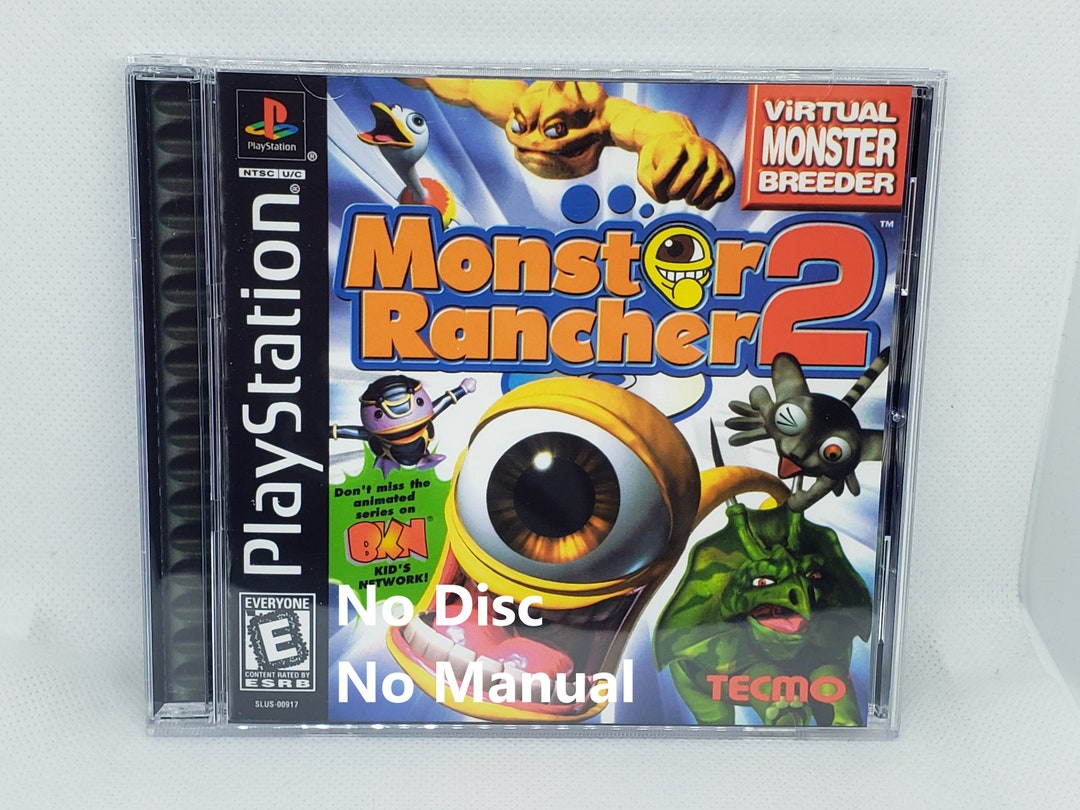Monster Rancher 2 Reproduction Case - No Disc - No Manual - PS1 - Sony ...